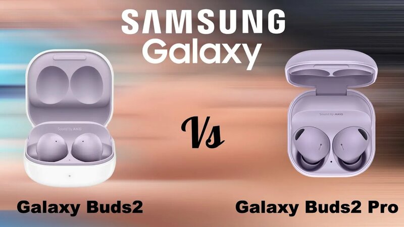 Samsung Galaxy Buds 2 vs Galaxy Buds 2 Pro Bluetooth Earphones ...