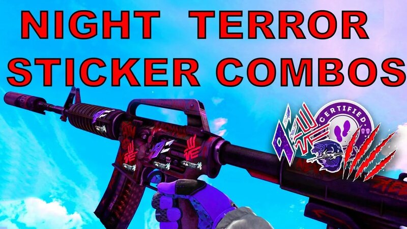 M4A1-S Night Terror ( Battle Scarred) Sticker Combos | Best Stickers ...