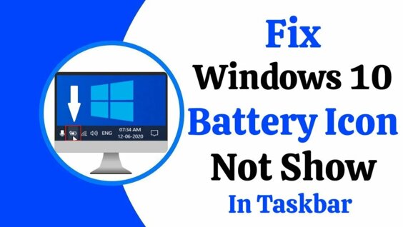 How to Fix "🔋Battery Icon Not Showing in Taskbar" Problem in Windows 10 ...