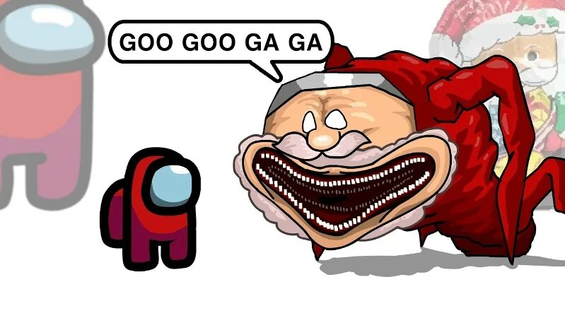 [Damn Seconds] Mini Crewmate Kills Creepy GOO GOO GA GA Characters ...