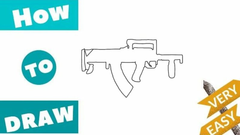 How to draw Groza gun of Free Fire|Very easy|Art By Sujan