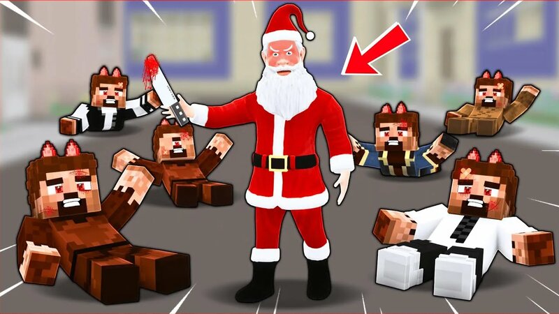 Scary Santa Claus Destroyed ALL THE Clones!- Minecraft - Смотреть ...