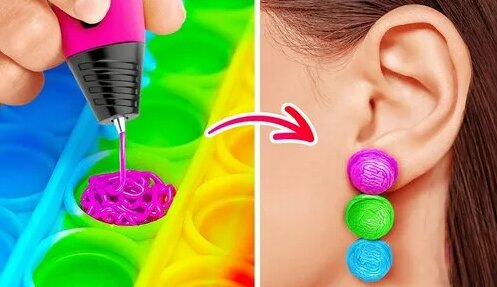 123 GO! Russian | Яркие ИДЕИ С 3D-Ручкой И Горячим Клеем || Самодельные ...