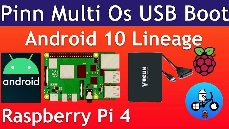 Pinn OS Gets Android 10. USB Multiboot Lineage OS Raspberry Pi 4 ...