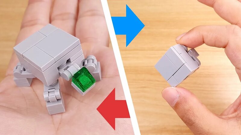 LEGO brick Cube Turtle transformer robot tutorial Curtle #LEGO #MOC #レゴ ...