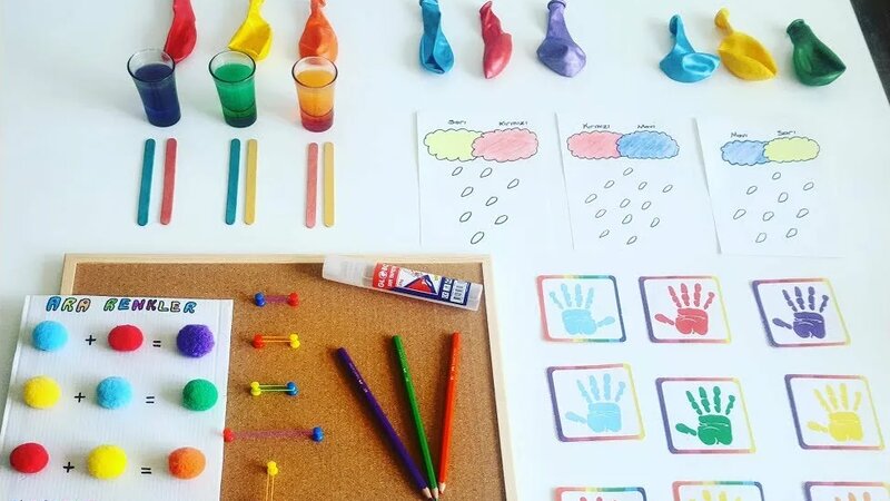 Ana ve ara renkleri öğreniyorum |Learn colors for children |Anasınıfı ...