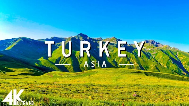 Flying OVER Turkey (4K UHD) - Relaxing Music Along With Beautiful ...
