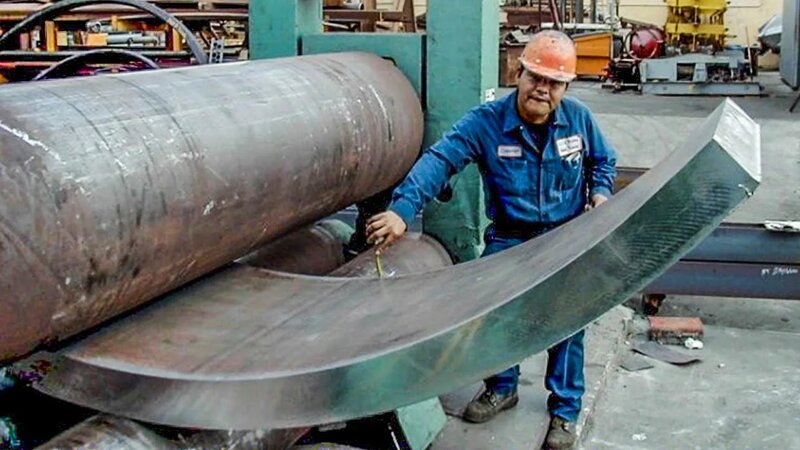 Exciting Steel Bending Machine Working & Huge Metal Plate Rolling ...