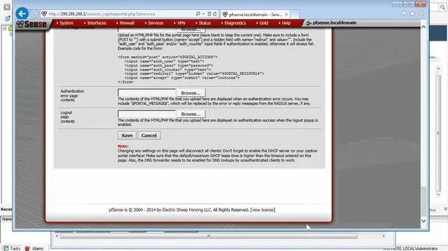 Pfsense proxy & captive portal on radius server with one time password ...