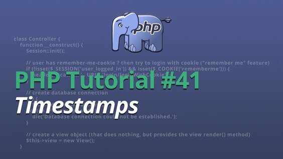 convert timestamp to date php: 917 video Yandex'te bulundu