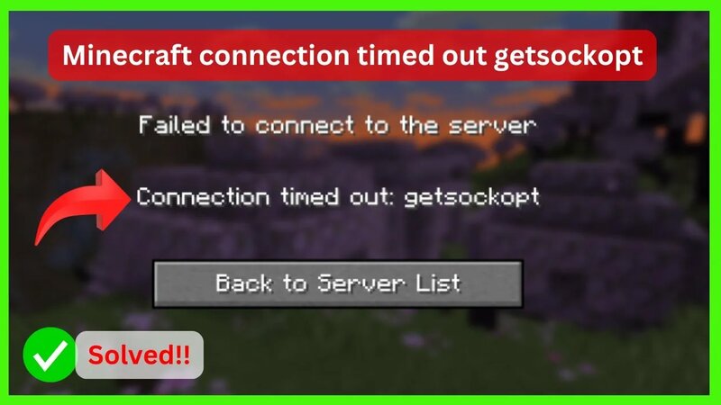 Minecraft: getsockopt Error (Quick fix) - Смотреть онлайн в поиске ...
