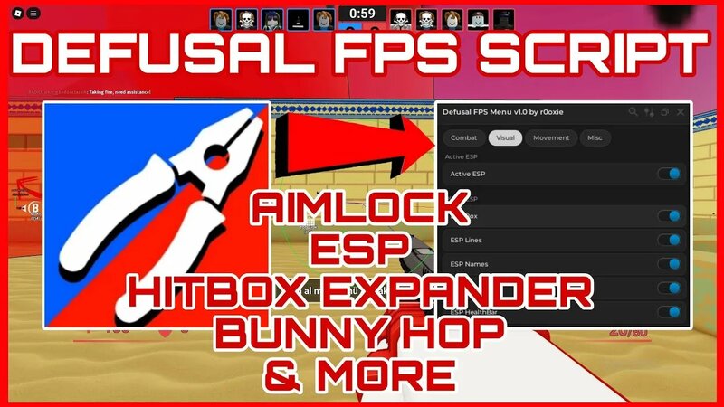 Roblox Defusal FPS Script (Aimlock, ESP, Hitbox Expander, Bunny Hop & More) - Смотреть онлайн в ...