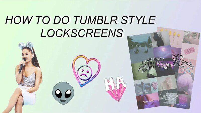 How to do a lockscreen {Tumblr Style}