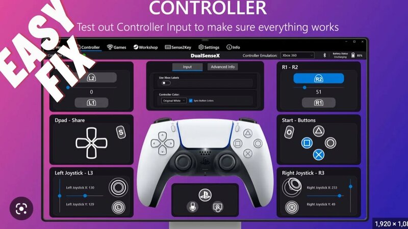 How to Fix DSX not working PS5 Controller | How to Map Back Buttons PS5 ...