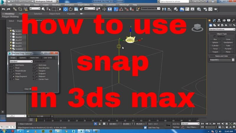 how to use snap in 3ds max | Using Snap Tools | 3D Studio Max - How to ...