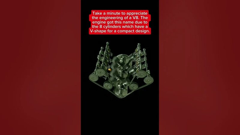 How a V8 Engine Works (Animation) #engineering #didyouknow #car #motor ...