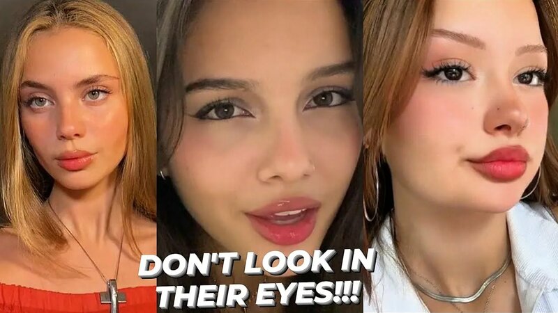 EYE Contact!! | The Most Attractive Girls from Tik Tok | Beautiful ...