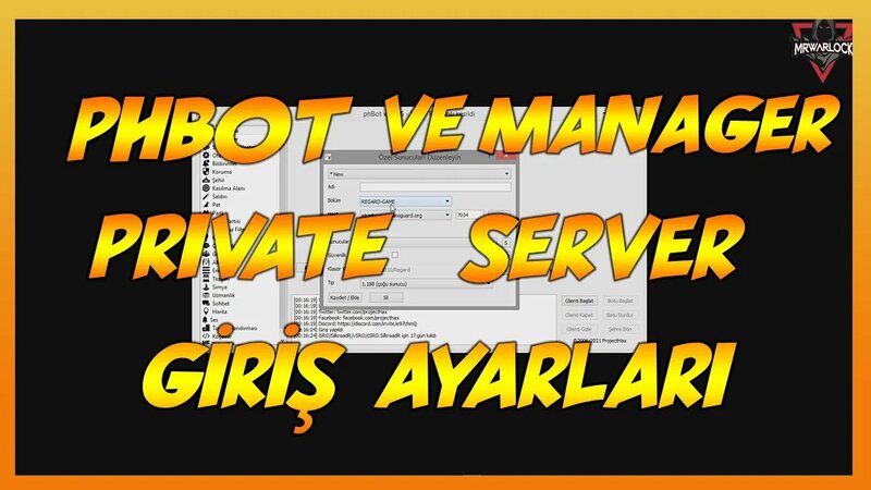 Phbot ( Manager ) Private Server Giriş Ayarlari | Silkroad Online ...
