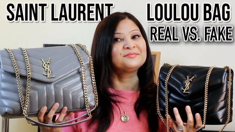 REAL vs FAKE YSL Handbag | How to Spot Fake Saint Laurent Loulou Bag ...