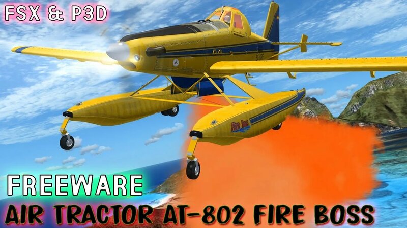 Air Tractor AT-802 Fire Boss FSX & P3D - Details 4K - Смотреть онлайн в ...