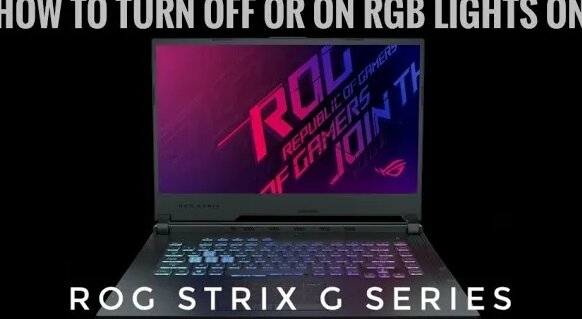 Asus ROG Strix G series - How to control the aura keyboard or bottom ...