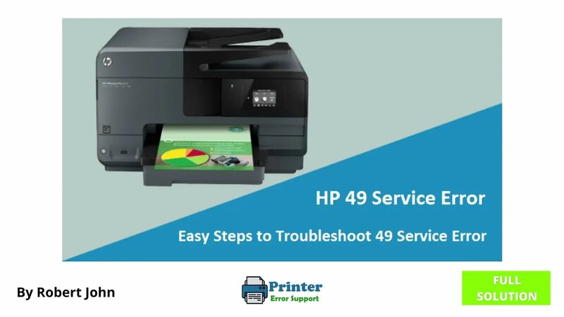 How to Fix Hp Printer Error 49 || Hp Printer Service Error 49 || Hp ...