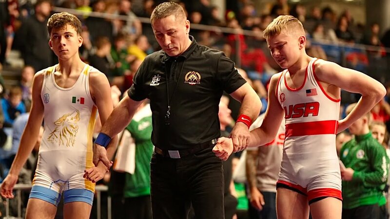 U15 L. Kelly (USA) vs L. Estrada (MEX) 57kg. Freestyle youth boys ...