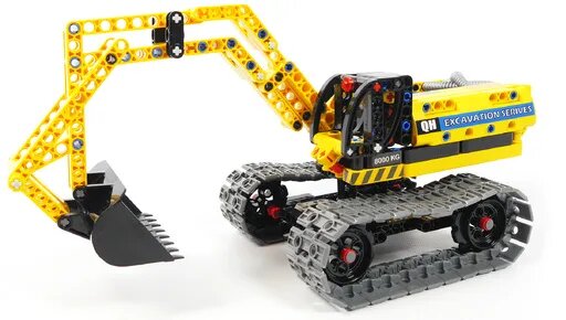 Собираем Экскаватор из LEGO - конструктор Qihui Mechanical Master NO ...