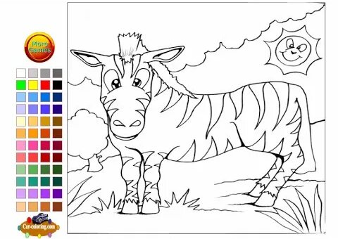 Zebra Coloring Pages for Kids - Zebra Coloring Pages