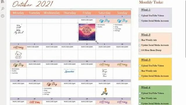 How to organize your Calendar In OneNote | Design a Calendar In OneNote ...