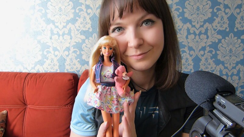 АСМР ASMR Распаковка куклы Барби 90х Teddy Fun Barbie 1996 года Шепот ...