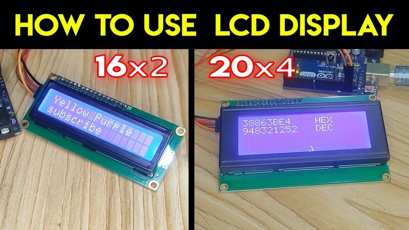 How to use 16x2 and 20x4 LCD Display with Arduino || Liquid Crystal I2C ...
