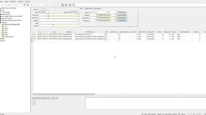 Login ERP Demo Konfigürasyonlu Satış-Üretim İş Akış Yönetimi | Mobilya ERP | Login Yazılım ...