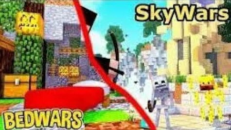 Bedwars & SkyWars gameplay solo |Minecraft Java| | BeastBoyShub ...