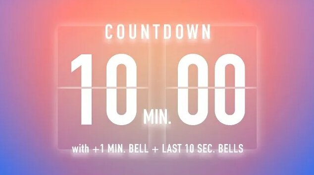 10 Minutes Countdown Timer Flip Clock / + Bells - Смотреть онлайн в ...