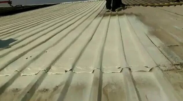 Steel Roof (shinko) Pu foam waterproof heat insulation spray system ...