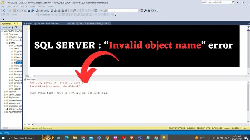 SQL Server : "Invalid object name" Error - Yandex Video aramada ...