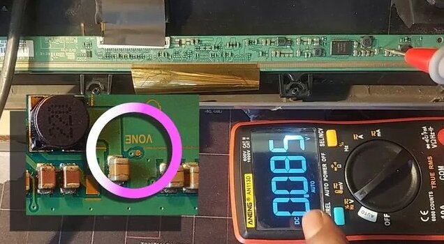 No Display Black Screen Problem on 32 Inch LED TV, Lsc320an10-H03 Panel ...