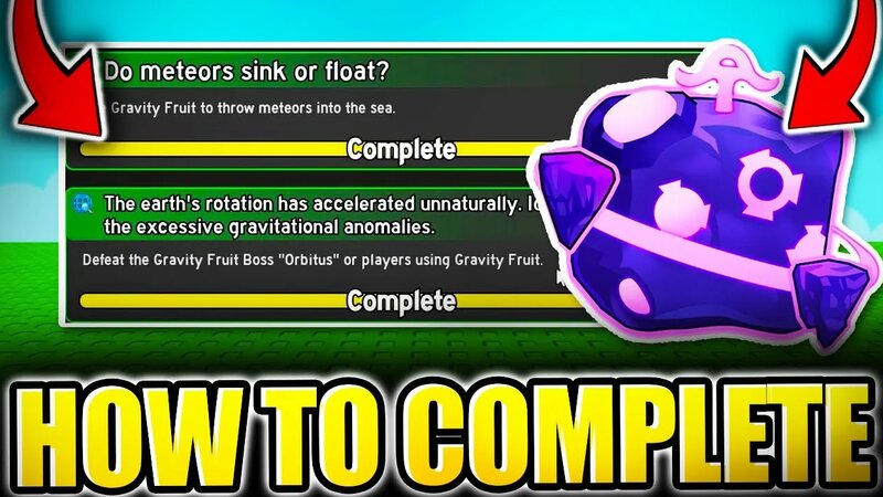 How To Unlock ALL Secret Gravity Moves In Blox Fruits! (Awaken Gravity ...