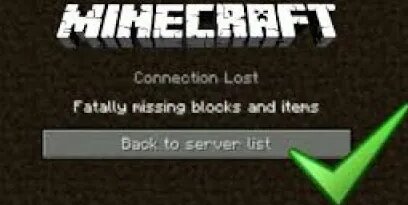 Minecraft Fatally Missing Blocks And Items Error Fix In 2 Minutes ...