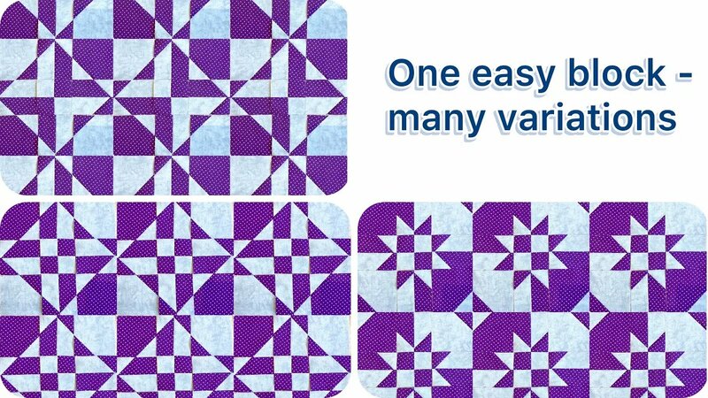 Easy Patchwork Block For Beginners Patchwork Quilt Patterns Patchwork ...