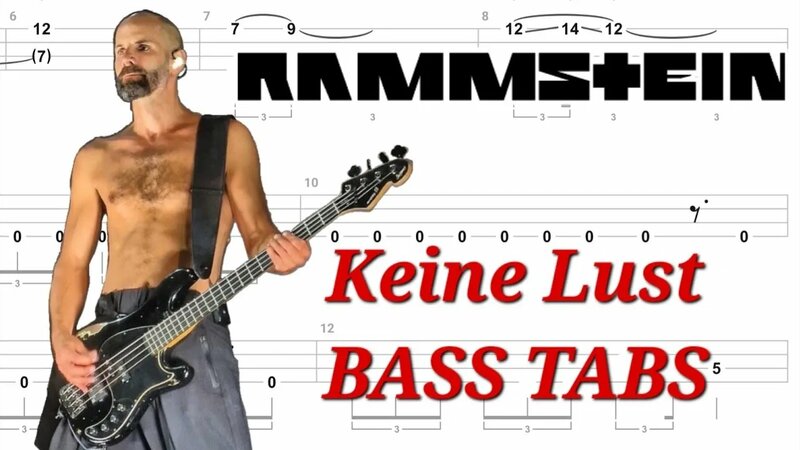 Rammstein - Keine Lust BASS TABS | Cover | Tutorial | Lesson - Yandex ...