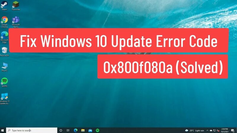 Fix Windows 10 Update Error Code 0x800f080a (Solved) - Yandex Video ...