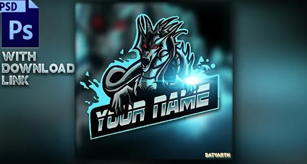 eSports Logo Template Mockup Free Download Gaming Logo PSD