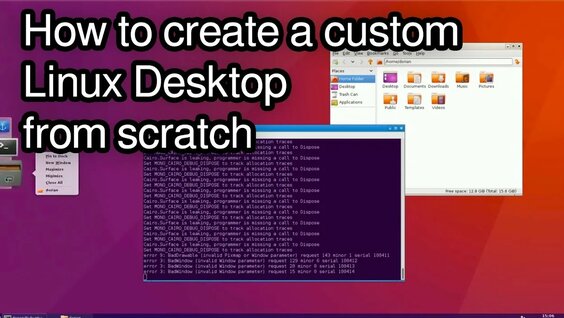 #1 How to create a custom Linux GUI (Desktop) from scratch - EroFound