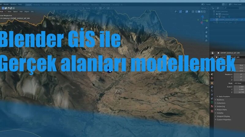 Blender GİS ile gerçek alanları modellemek - Yandex Video aramada ...