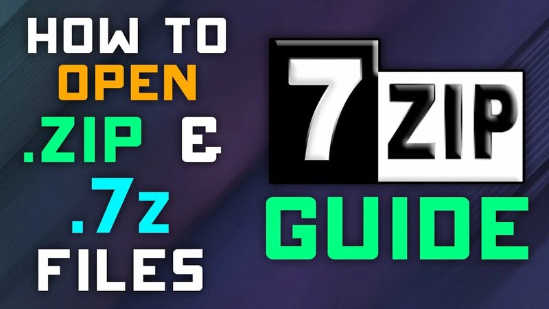 7zip Complete Guide - How to Open .Zip, .Rar & .7zip Files for Free ...