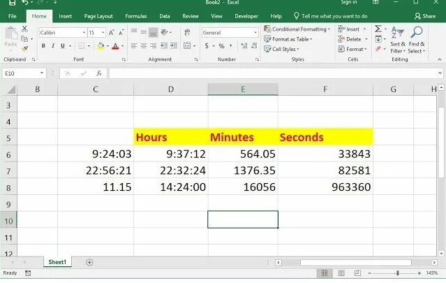 MS Excel: How to Convert Time into Hours, Minutes & Seconds - Смотреть ...