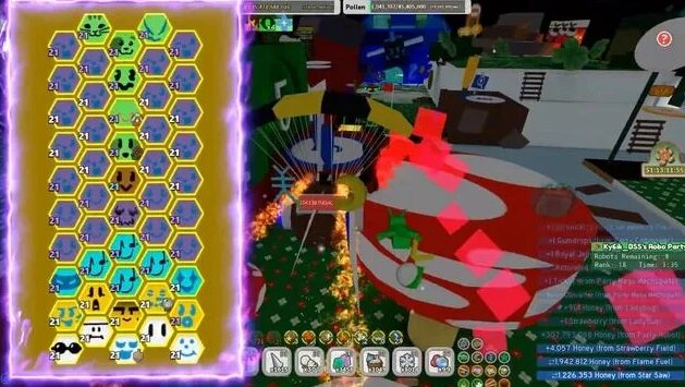 Синий УЛЕЙ новая мета в Bee Swarm Simulator | BLUE HIVE is a new meta ...