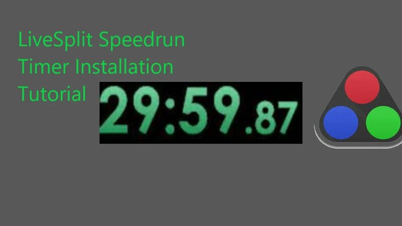 Speedrun Timer Tutorial | how to install a Speedrun Timer and use it in ...